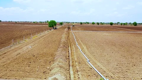 Aerial ground shot of working excavation... | Stock Video | Pond5