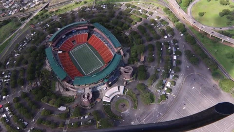 Aerial Helicopter View Of Aloha Stadium;... | Stock Video | Pond5