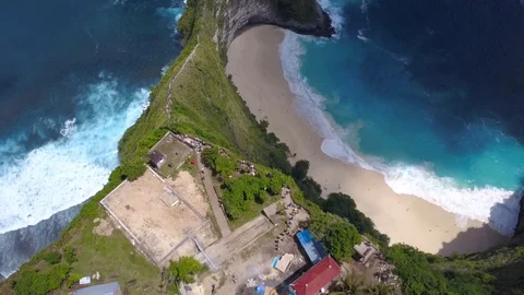 Aerial high view from above - ocean wave... | Stock Video | Pond5