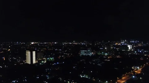 Lagos At Night Stock Footage ~ Royalty Free Stock Videos | Pond5