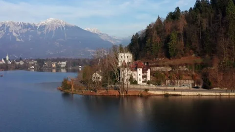 Aerial Lakeside View Of Adora Luxury Hot... | Stock Video | Pond5