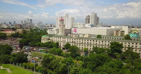 Aerial of Manila City Hall, Intramuros, ... | Stock Video | Pond5