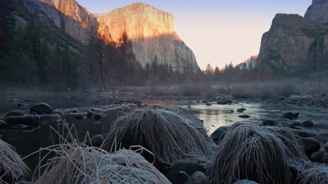 Aerial: Merced River in the Yosemite Nat... | Stock Video | Pond5