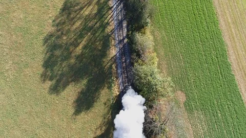Aerial over head view of an antique rest... | Stock Video | Pond5