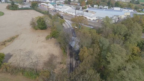 Aerial over head view of two antique res... | Stock Video | Pond5