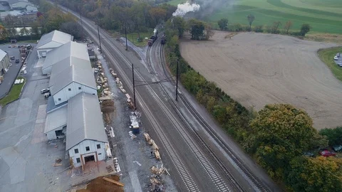 Aerial over head view of two antique res... | Stock Video | Pond5