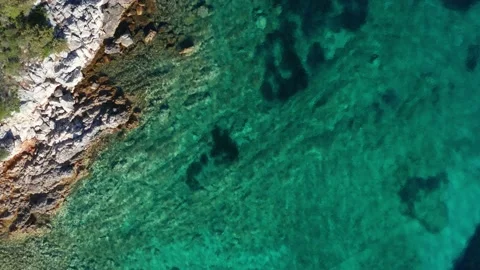 Aerial overhead ascending shot of a boat... | Stock Video | Pond5
