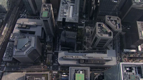 Aerial overhead Tokyo skyscrapers Expres... | Stock Video | Pond5