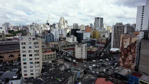 Aerial overview of traffic on the street... | Stock Video | Pond5