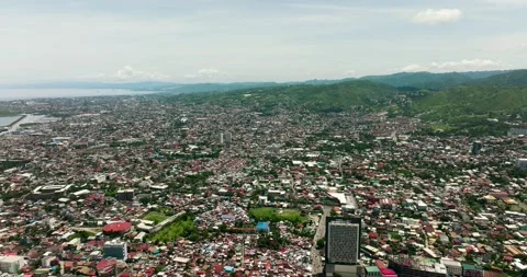 Aerial panorama of Cebu City, Philippine... | Stock Video | Pond5