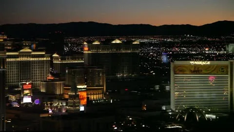 Aerial Las Vegas Strip At Night Stock Video Footage | Royalty Free Aerial Las Vegas Strip At ...