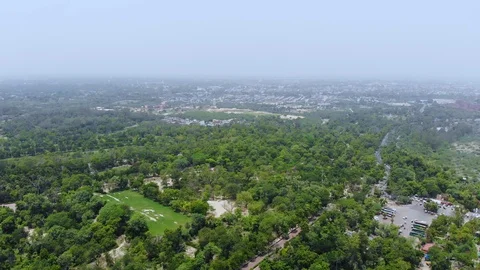 Aerial panoramic view of Agra (city of T... | Stock Video | Pond5