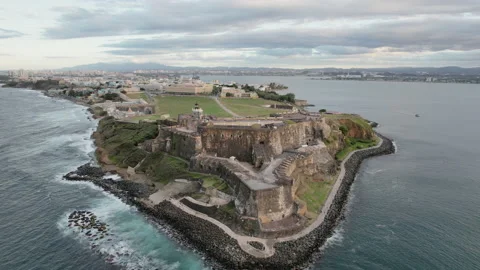 Aerial Panoramic View Of Fort Castle Of ... | Stock Video | Pond5