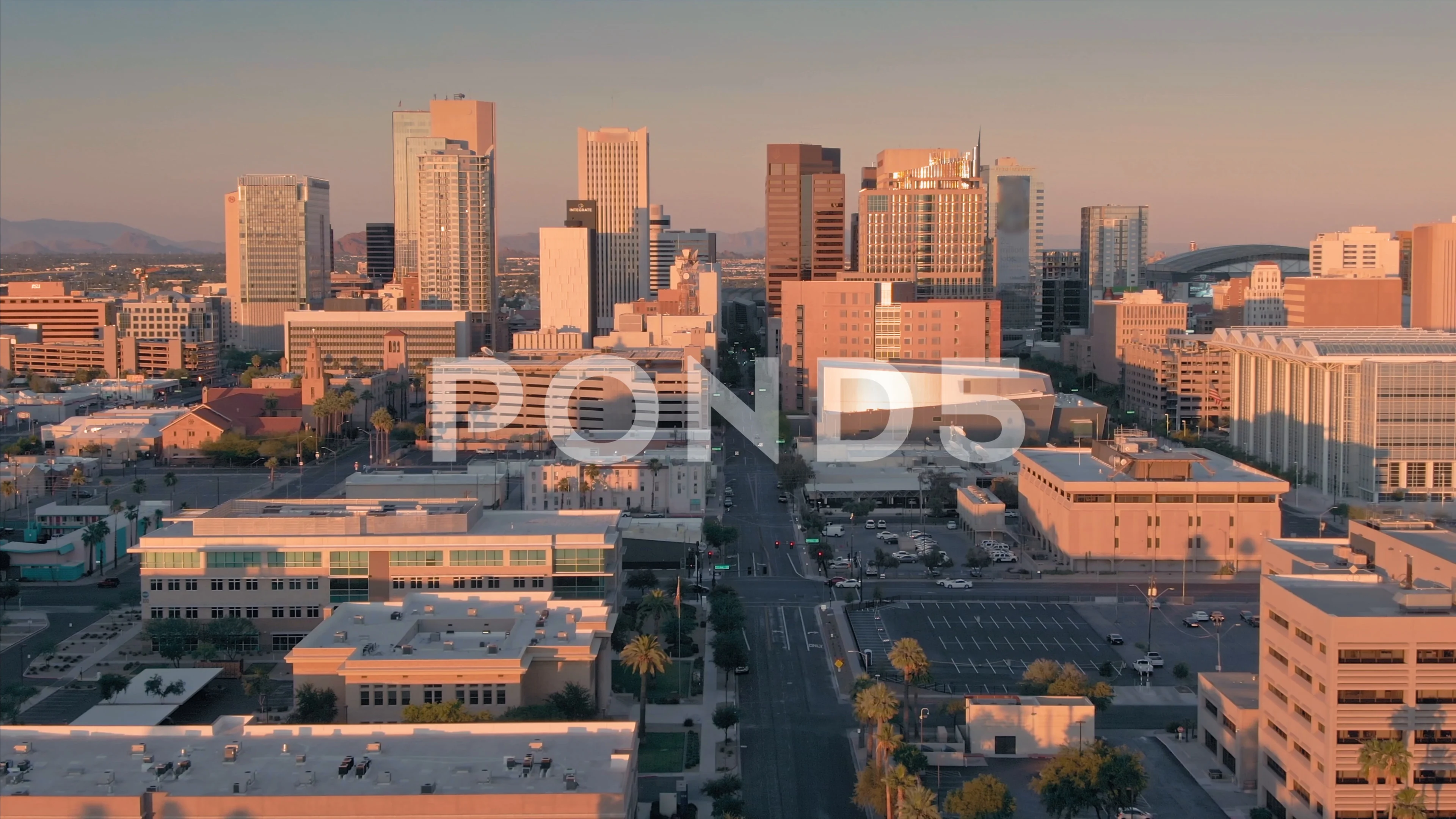 Phoenix Arizona Skyline Sunset Phoenix AZ Vibrant City Skyline Sunset