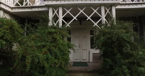 aerial photography of a house in the for... | Stock Video | Pond5