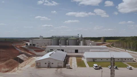Aerial photography of pig farms, pig bre... | Stock Video | Pond5