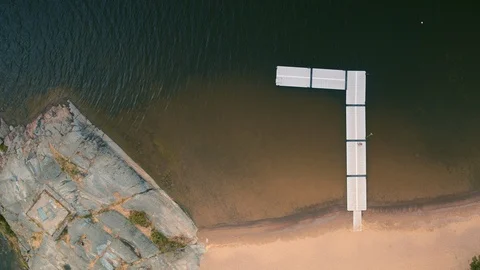 Aerial plan view shot of a young woman d... | Stock Video | Pond5