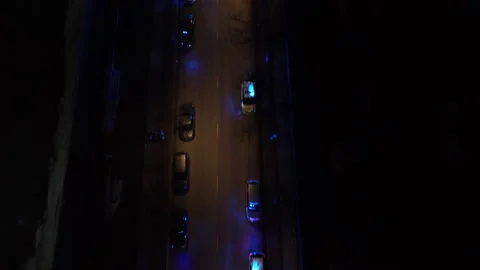 Aerial of Police Activity on City Street... | Stock Video | Pond5