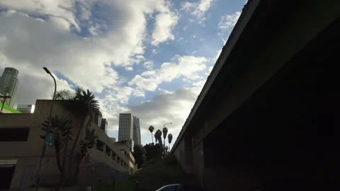 Aerial: Pov From A Car Driving Under The... | Stock Video | Pond5
