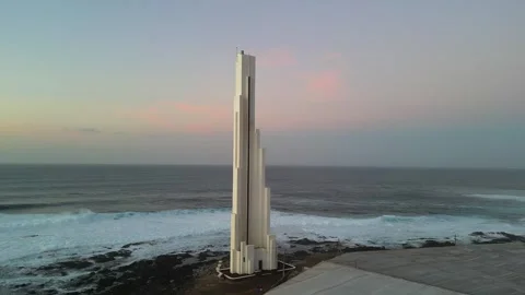 Aerial of the Punta del Hidalgo lighthou... | Stock Video | Pond5
