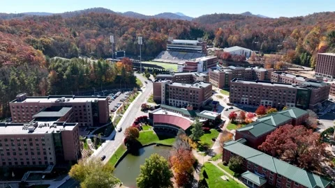 aerial push in to football stadium in bo... | Stock Video | Pond5