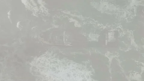 Aerial Reveal of Zeila Shipwreck on Nami... | Stock Video | Pond5