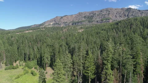 Aerial of rocky mountain cliffs in Giffo... | Stock Video | Pond5