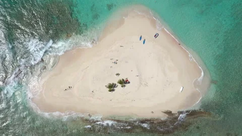 Aerial: Sandy Spit - British Virgin Isla... | Stock Video | Pond5