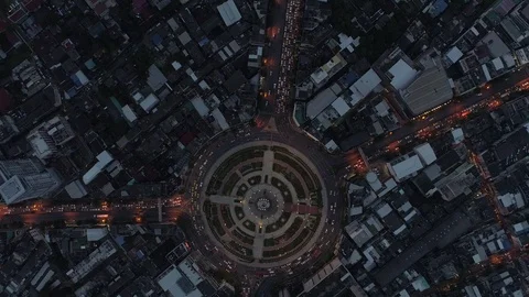 Aerial scene of city zoom in from huge r... | Stock Video | Pond5