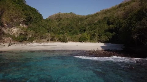 Aerial shot with drone above Bali Nusa P... | Stock Video | Pond5