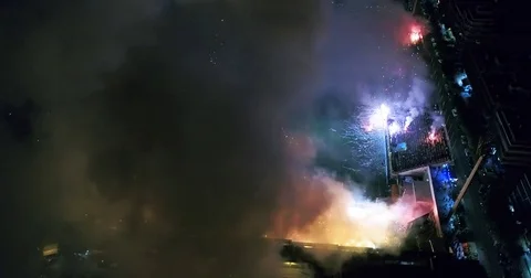 Aerial shot of the Kleanthis Vikelidis S... | Stock Video | Pond5