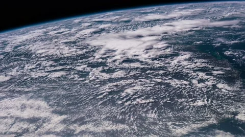 Aerial shot of planet earth in space fro... | Stock Video | Pond5