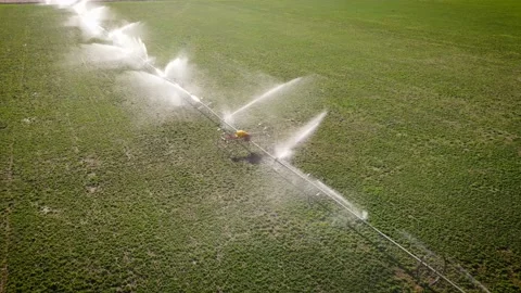 Aerial shot of a sprinter system at a fa... | Stock Video | Pond5