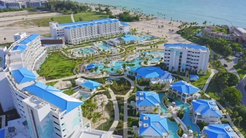Aerial showing unique layout of stunning... | Stock Video | Pond5