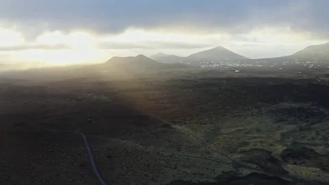 Aerial slow movement around greenery mou... | Stock Video | Pond5