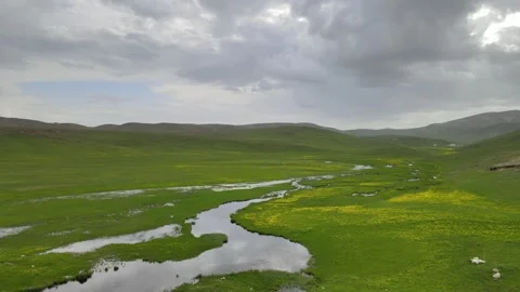 aerial spring background | Stock Video | Pond5