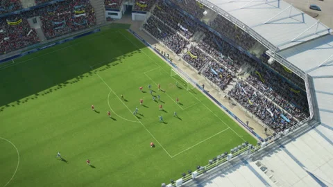 Stadium Crowd Aerial Stock Footage ~ Royalty Free Stock Videos | Pond5