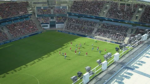 Stadium Crowd Aerial Stock Footage ~ Royalty Free Stock Videos | Pond5