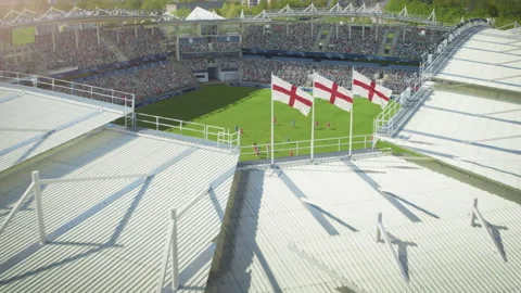 Stadium Crowd Aerial Stock Footage ~ Royalty Free Stock Videos | Pond5