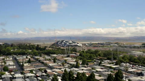Aerial: Structures In Nasa And Google Ca... | Stock Video | Pond5
