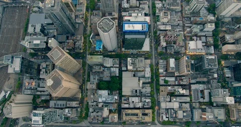 Aerial sunset view Melbourne central bus... | Stock Video | Pond5