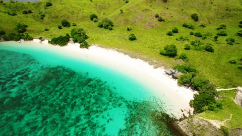 Aerial Tilt Downward: Captivating Beach ... | Stock Video | Pond5