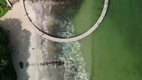 Aerial Top Down Flyover The Infinite Bri... | Stock Video | Pond5