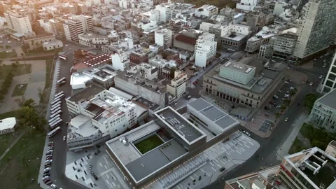aerial top down Montevideo cityscape sma... | Stock Video | Pond5