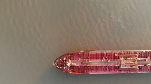 An aerial top down view on an empty cont... | Stock Video | Pond5