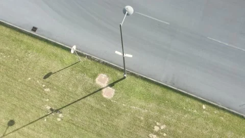 Aerial top down view of an isolated stre... | Stock Video | Pond5