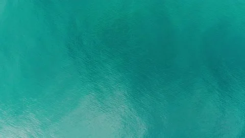 aerial top down view ripple water sea te... | Stock Video | Pond5