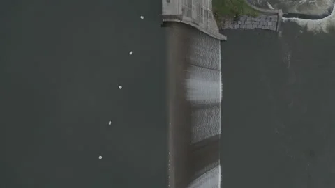 Aerial Top Down View Rome NY Delta Dam 4... | Stock Video | Pond5