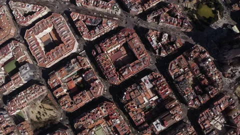 Aerial Top Down View Of Street Grid in B... | Stock Video | Pond5