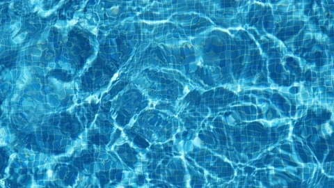 Aerial top down view of swimming pool wa... | Stock Video | Pond5